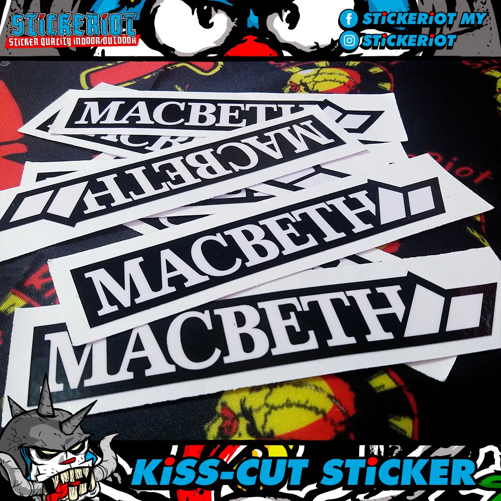 MACBETH KISSCUT STICKER (1pc) | Shopee Malaysia