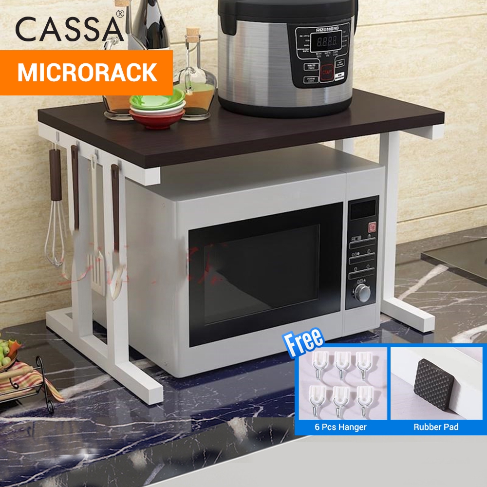 Heavy Duty Two/2 Tinggi 2Tiers Microwave Oven Rice Cooker Rack Kitchen ...