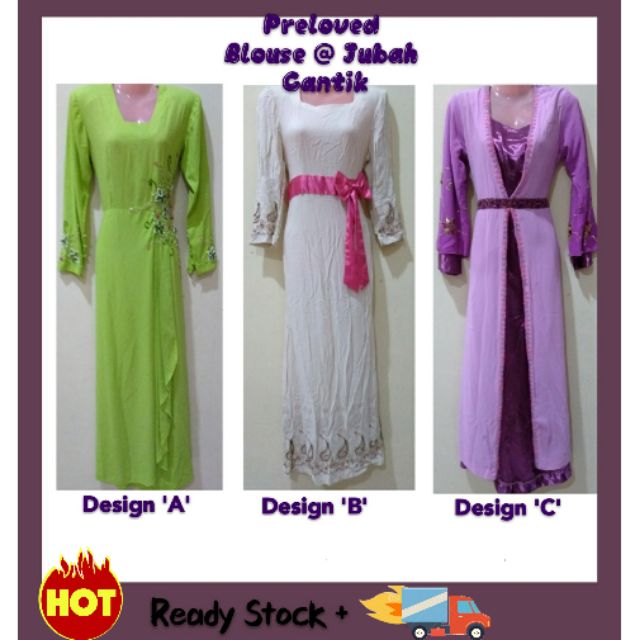🔥PRELOVED 🔥🔥🔥 Fashion Jubah@Blouse Labuh @ Design Dinner🔥 | Shopee Malaysia