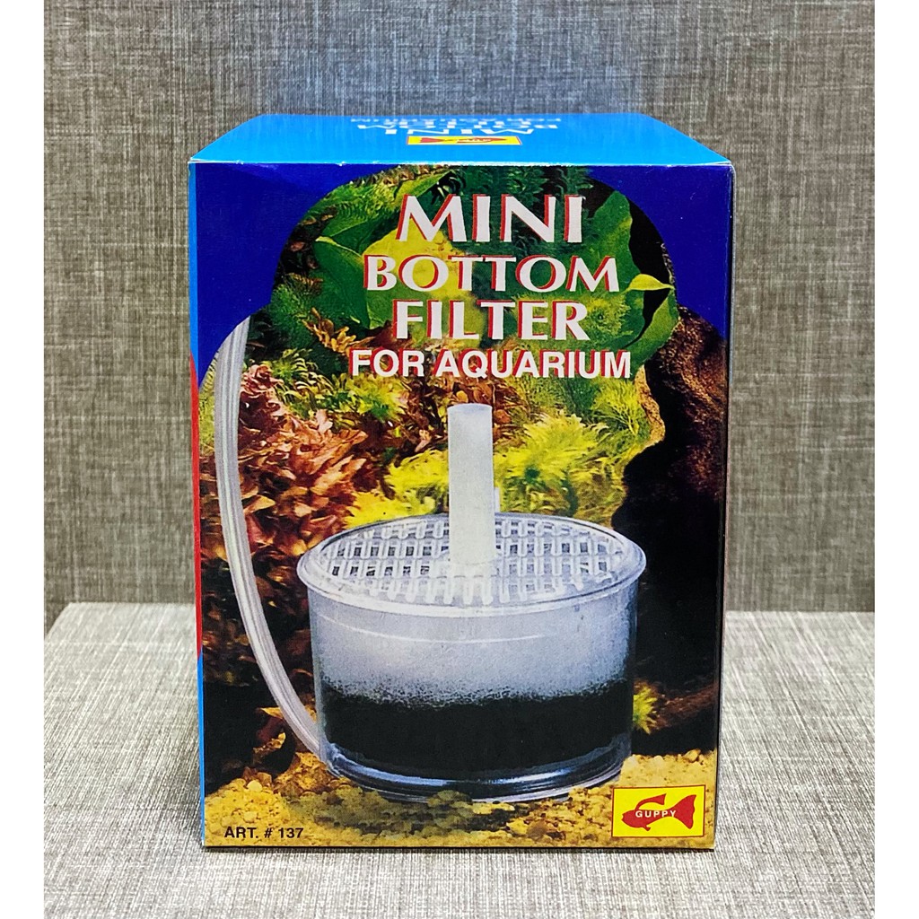 (FAST SHIP OUT) Air Operated Aquarium Filter Tank Filter Mini Bottom ...