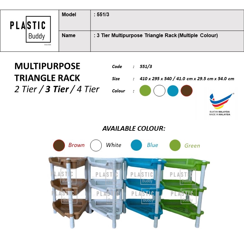 Buatan Malaysia, Ready Stock SW Stackable Triangle Multipurpose Rack ...
