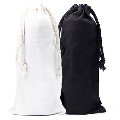 Canvas Drawstring Pouch- 8oz ( M /L ) - black . | Shopee Malaysia