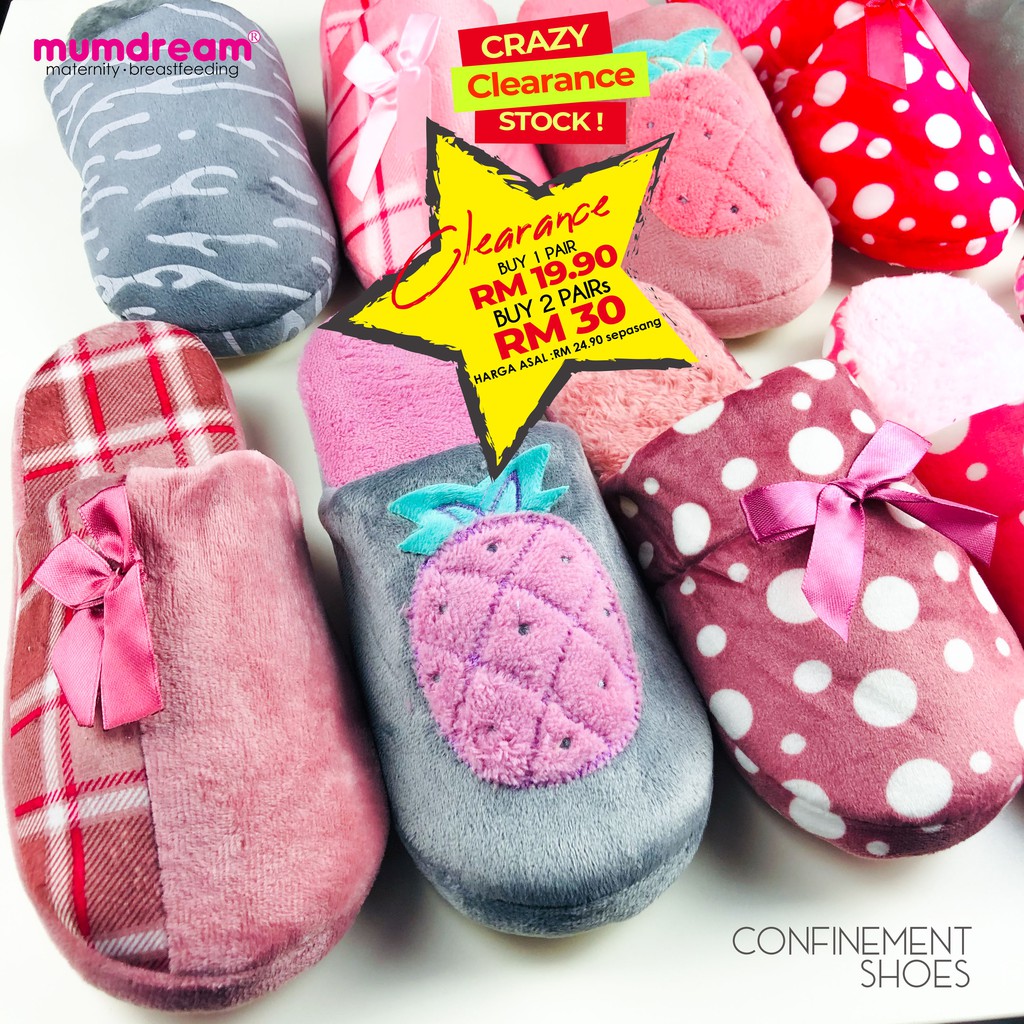 CONFINEMENT SHOES atau selipar untuk ibu berpantang / lepas bersalin ...