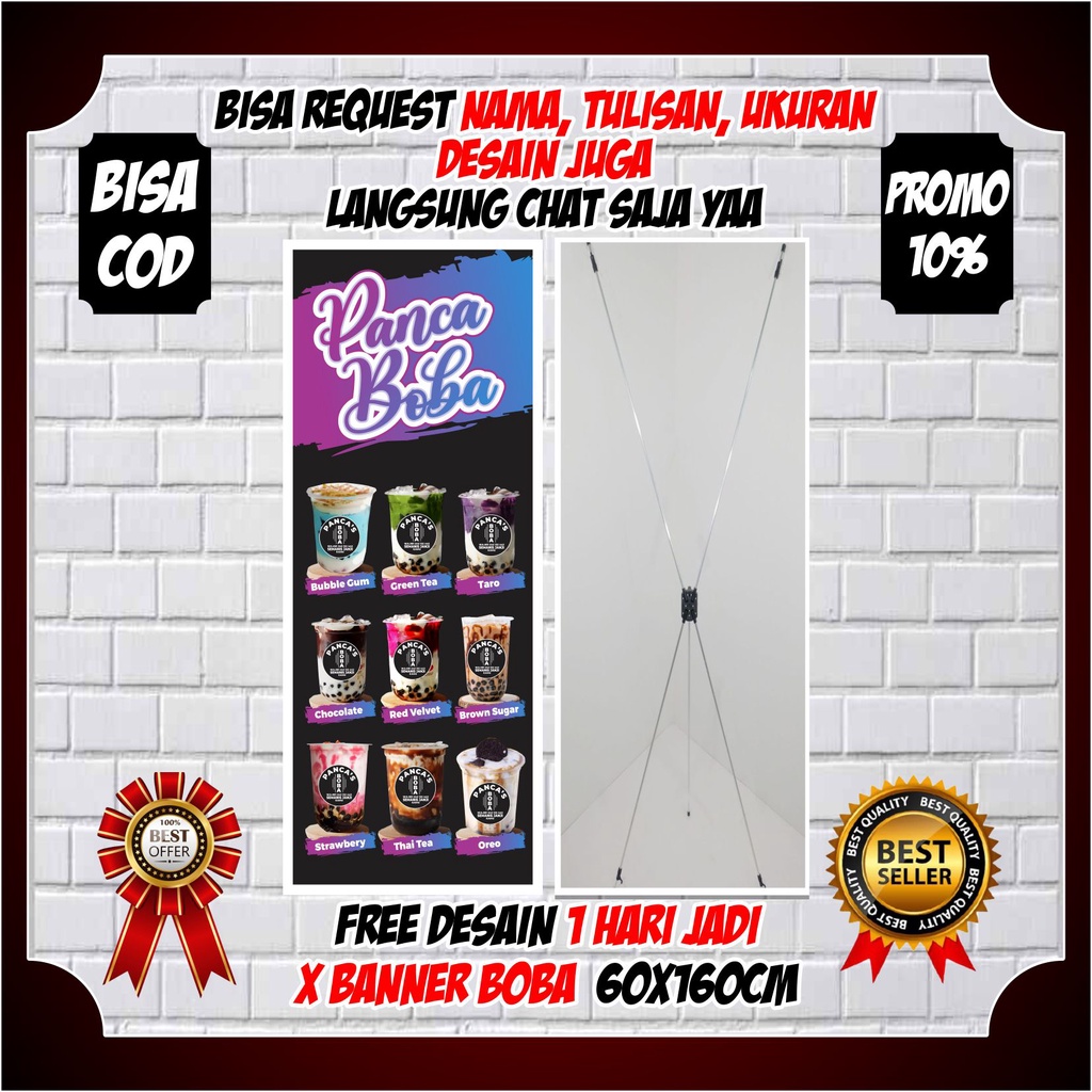 Current Viral Boba Banner / Current Boba Panca Banner / Banner + Cool ...