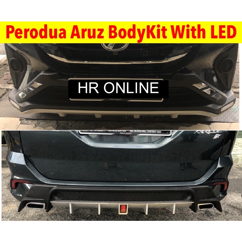 Perodua Aruz Body Kit with LED bumper Guard V3 K5 Bodykit | Shopee Malaysia