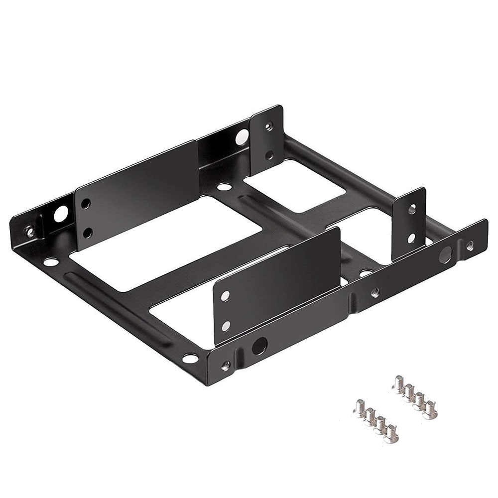 2.5 to 3.5 Dual SSD HDD Mounting Bracket Two Hard Disk Holder for ...