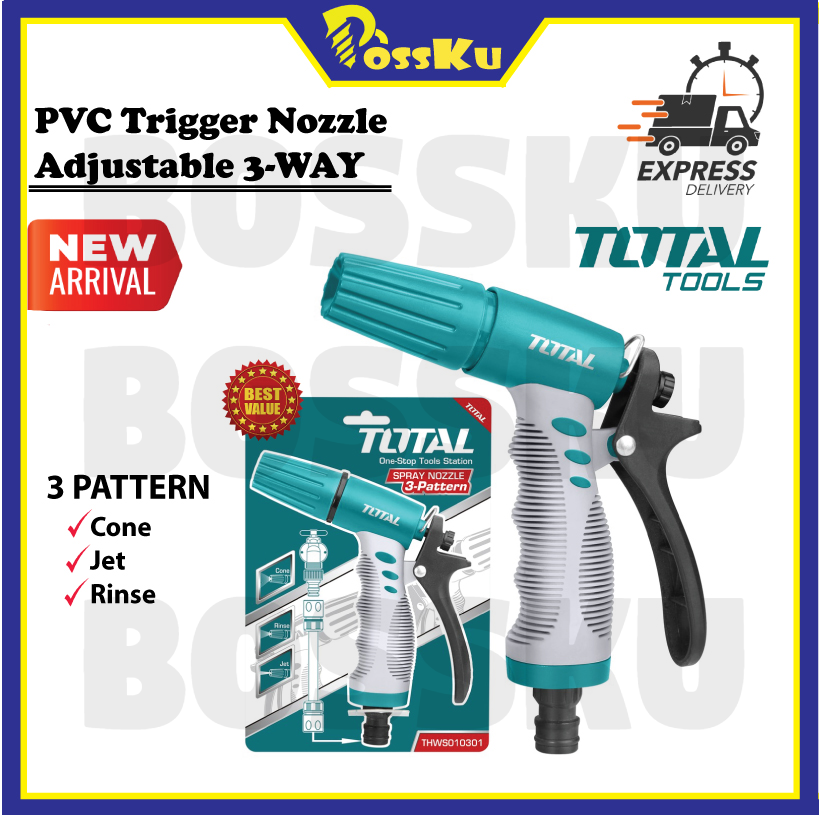TOTAL Plastic Trigger Nozzle Adjustable 3-Way | Shopee Malaysia