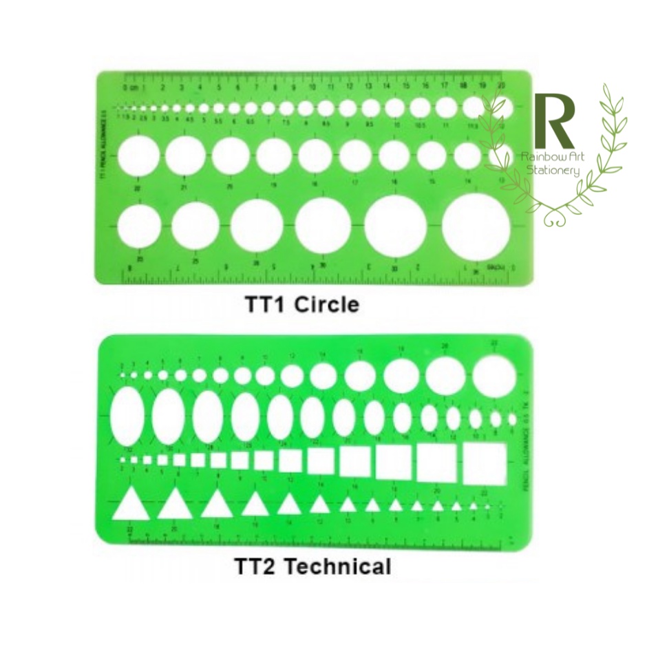 Technical Geometry Design Template Ruler Stencil / Acura Tecni Ruler ...