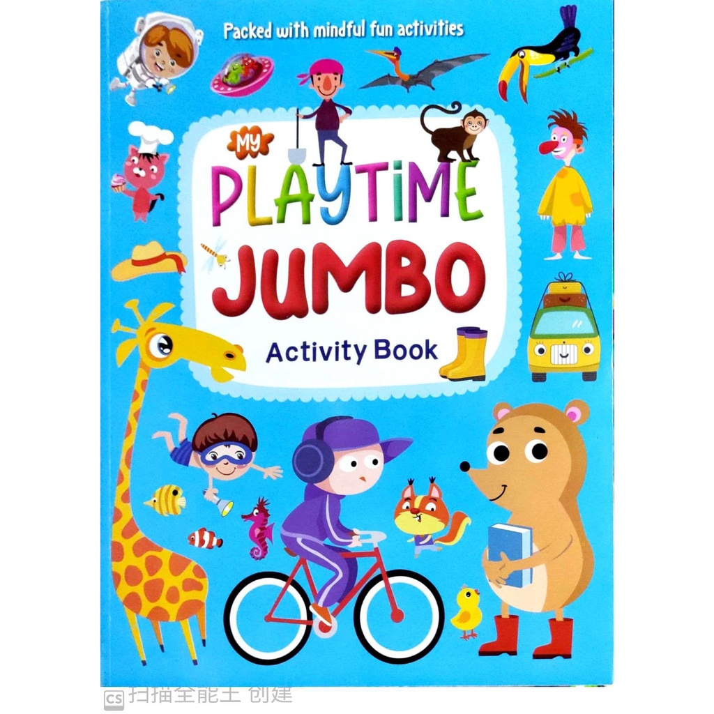 [FUNBOOK] BUKU AKTIVITI My Playtime Learn, Trace & Colour / Jumbo ...