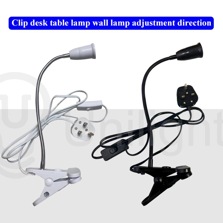 Klip meja lampu meja lampu dinding arah pelarasan Clip desk table lamp ...