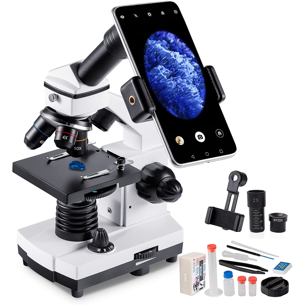 Microscope for Adults Kids Students 100-2000x Powerful Biological ...