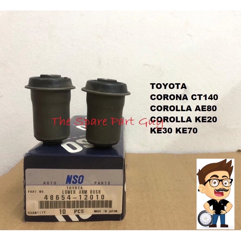 Lower Arm Bush For Corolla KE20 KE30 KE70 AE80 Corona CT140 48654-12010 ...