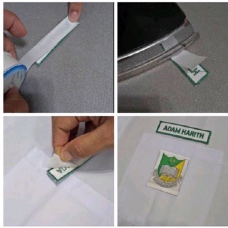 LENCANA SEKOLAH(meter)/ Pita Pelekat Kain / Fabric Adhensive Tape/iron ...