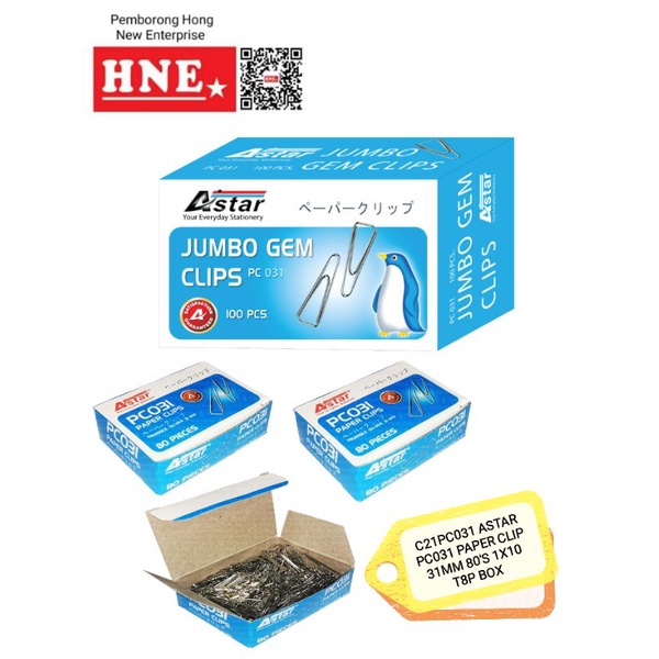 🌟 READY STOCK 🌟 ASTAR PAPER CLIP JUMBO 25MM/31MM | Shopee Malaysia