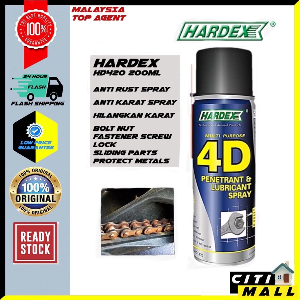anti rust spray minyak anti karat spray HARDEX HD420 anti karat besi ...
