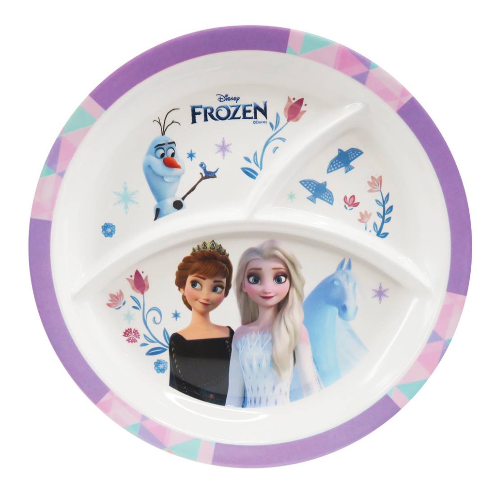 Disney Frozen Princess Elsa Anna Melamine Section Tray Plate (3 Way ...
