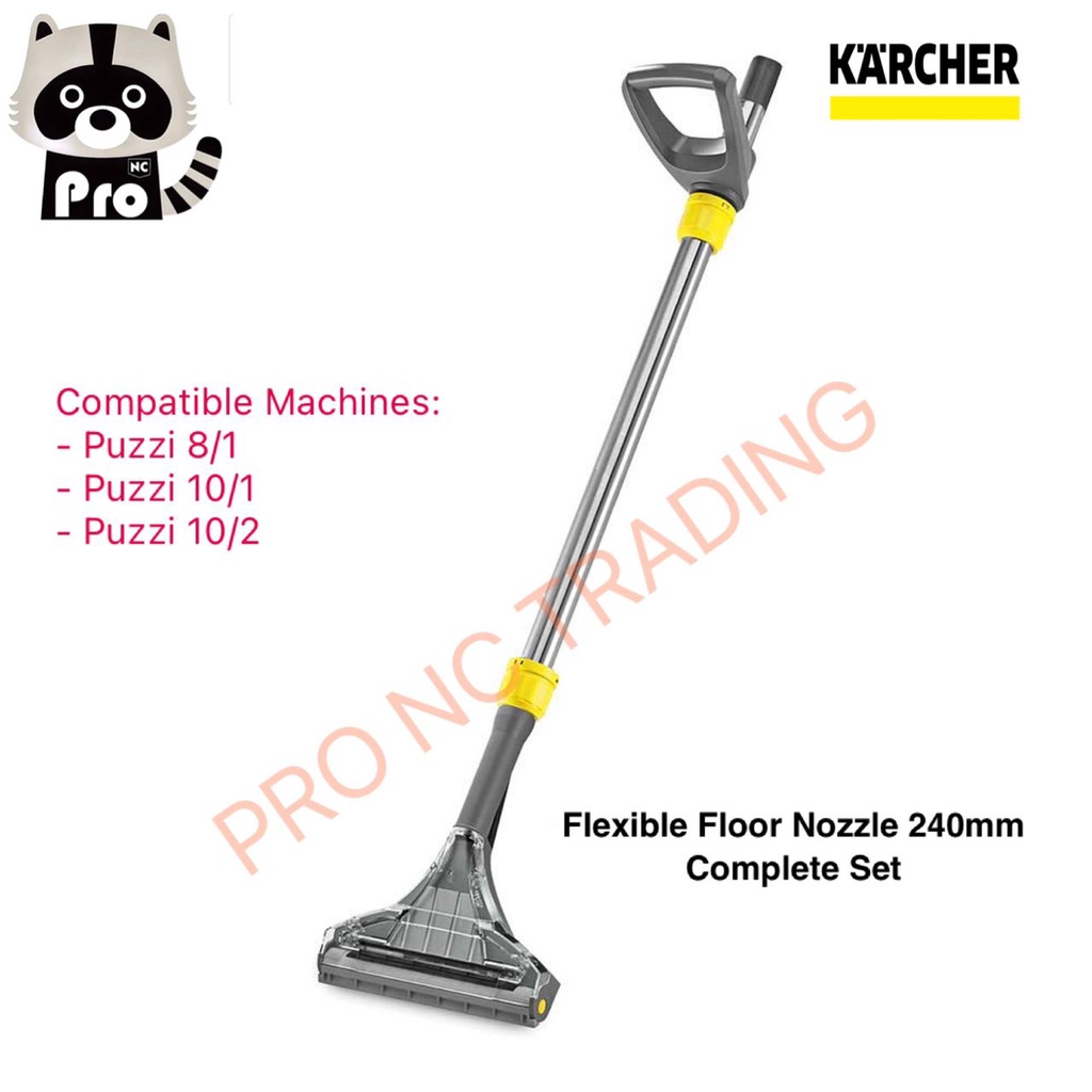 Karcher Flexible Floor Nozzle 240mm Complete Set for PUZZI 10/1 and ...