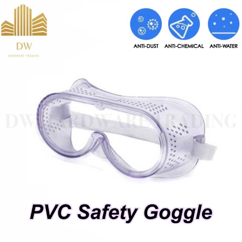 🔥Ready Stock🔥Anti dust Safety Goggle With Mini Hole/PVC Chemical Splash ...