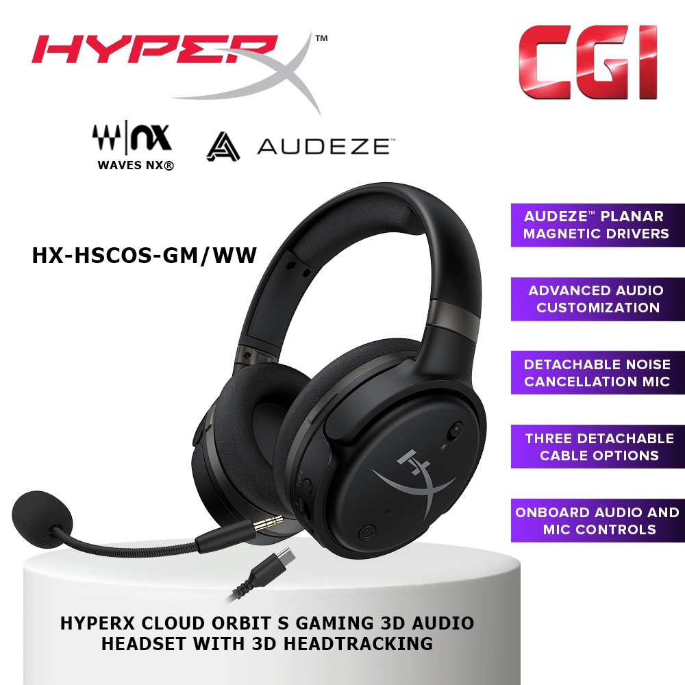 HyperX Cloud Orbit S Gaming 3D Audio Headset with 3D HeadTracking - HX-HSCOS-GM/WW | Shopee Malaysia