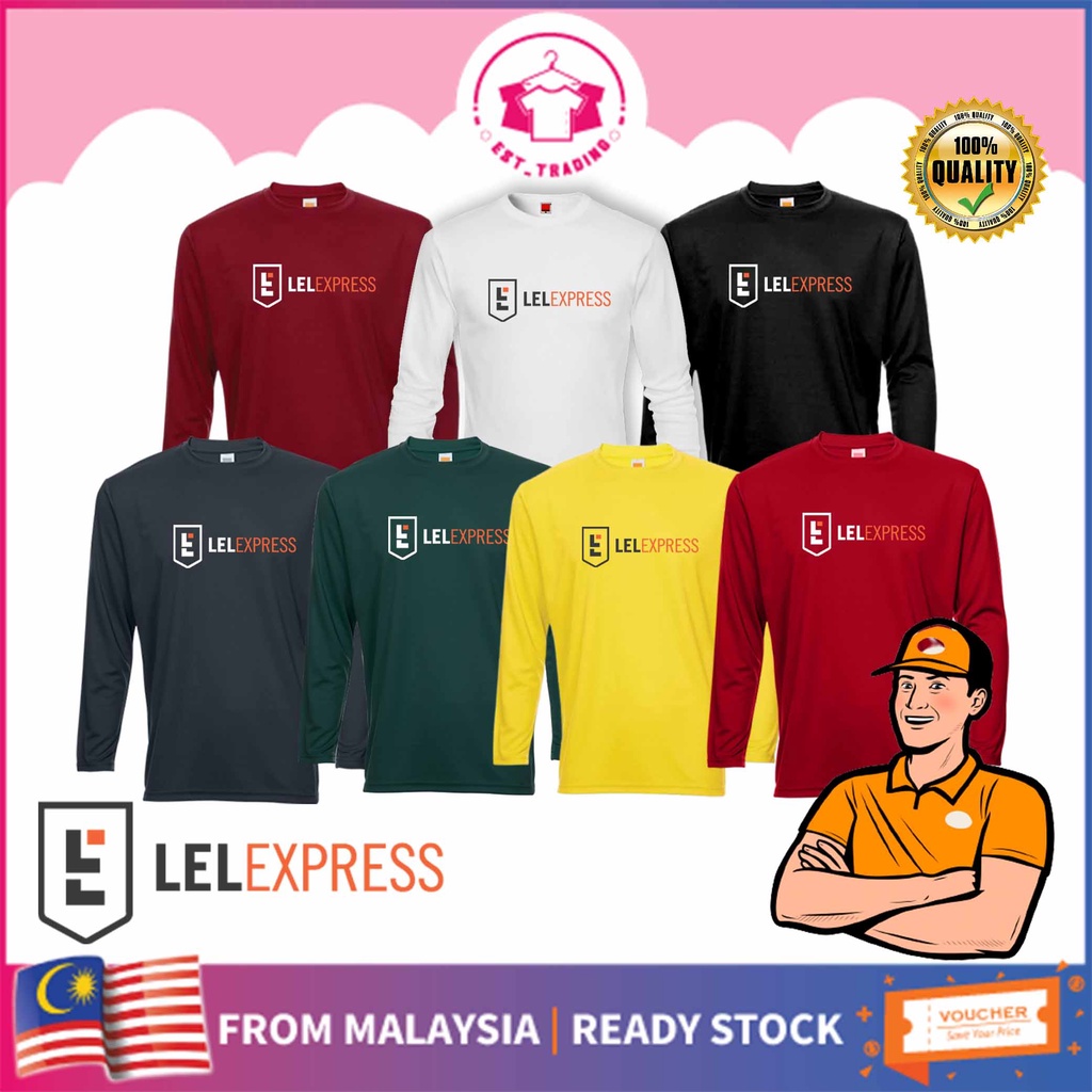 🔥PROMOSI HEBAT🔥READY STOCK LAZADA LAZ LEL EXPRESS LONGSLEEVE BAJU ...