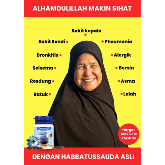 Kapsul Magicblue habbatus sauda / black seeds habatus sauda magic blue ...