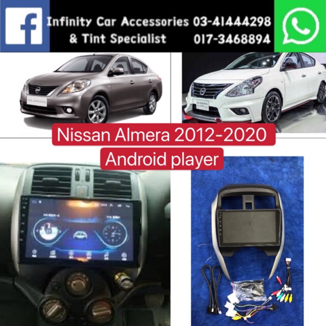 Nissan Almera 2012-2020 android player with casing | Shopee Malaysia