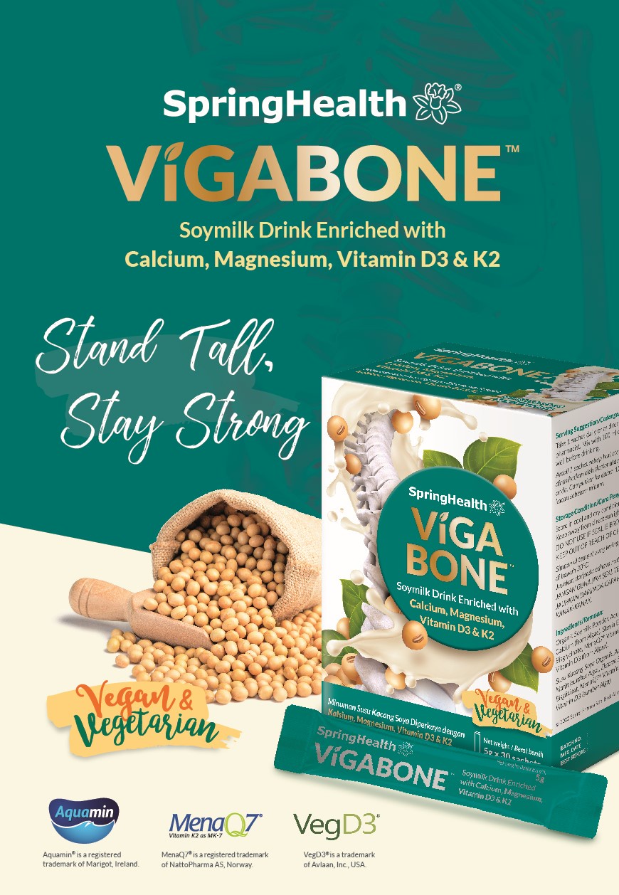 SpringHealth VIGABONE® SoyMilk Drink Enriched with Vitamin D3, K2 ...