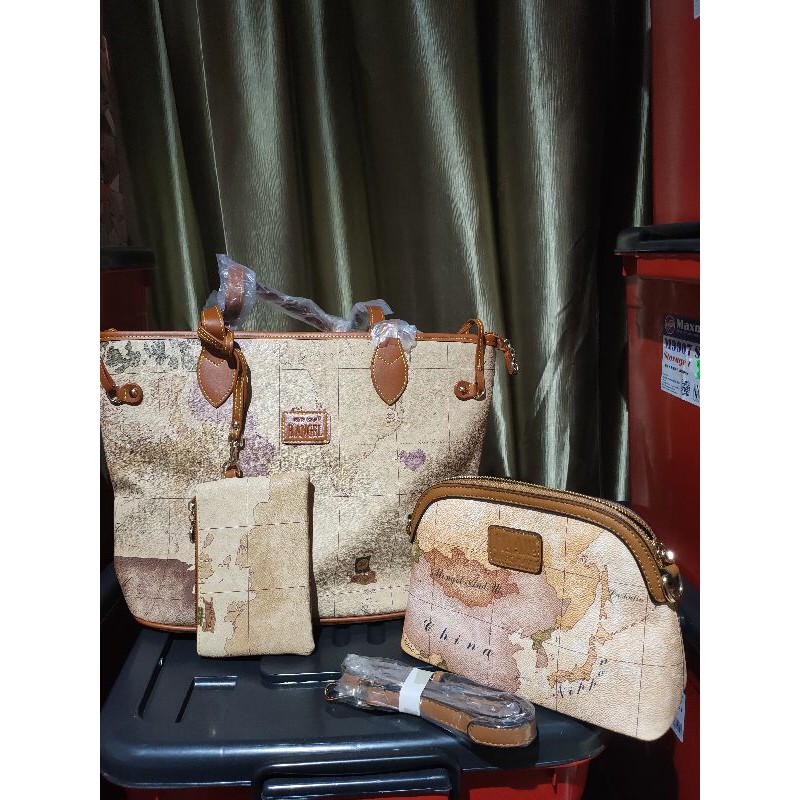 Handbag Set Map Peta Alvero Martin AM B. Angel 3in1 Set 1 | Shopee Malaysia