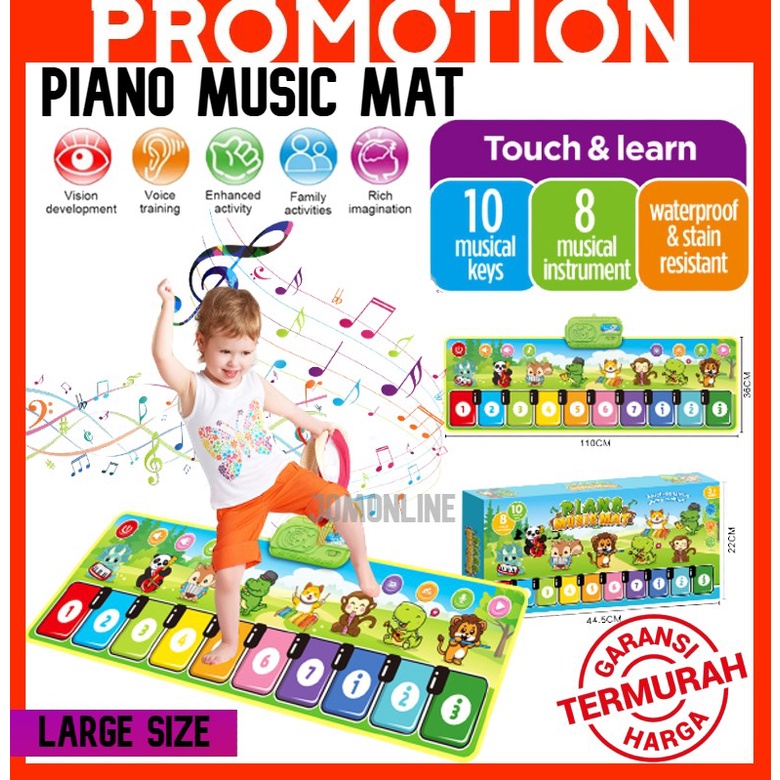 ~Ship From KL~ Baby Piano Music Mat Kids Piano Mat Musical Keyboard ...