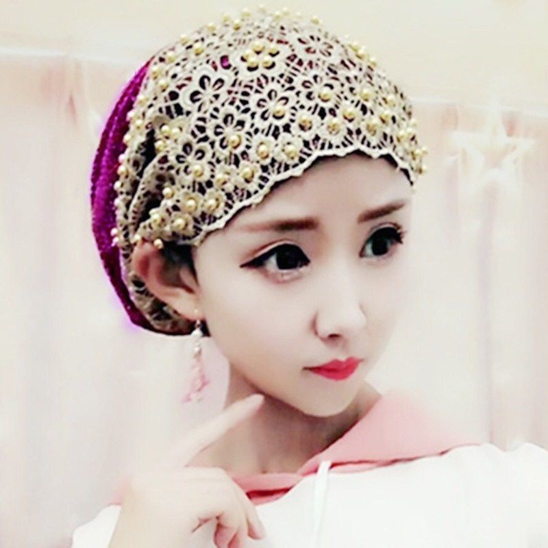 Benang Jaringan Emas Cap Gangsa Cap Muslim Mudah Tarik Hat Hui Hijab ...