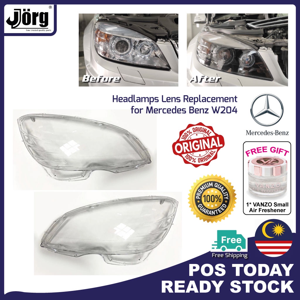 Headlamp Lens For Mercedes-Benz W204 C180 C200 C220 C280 C300 2007~2010 ...