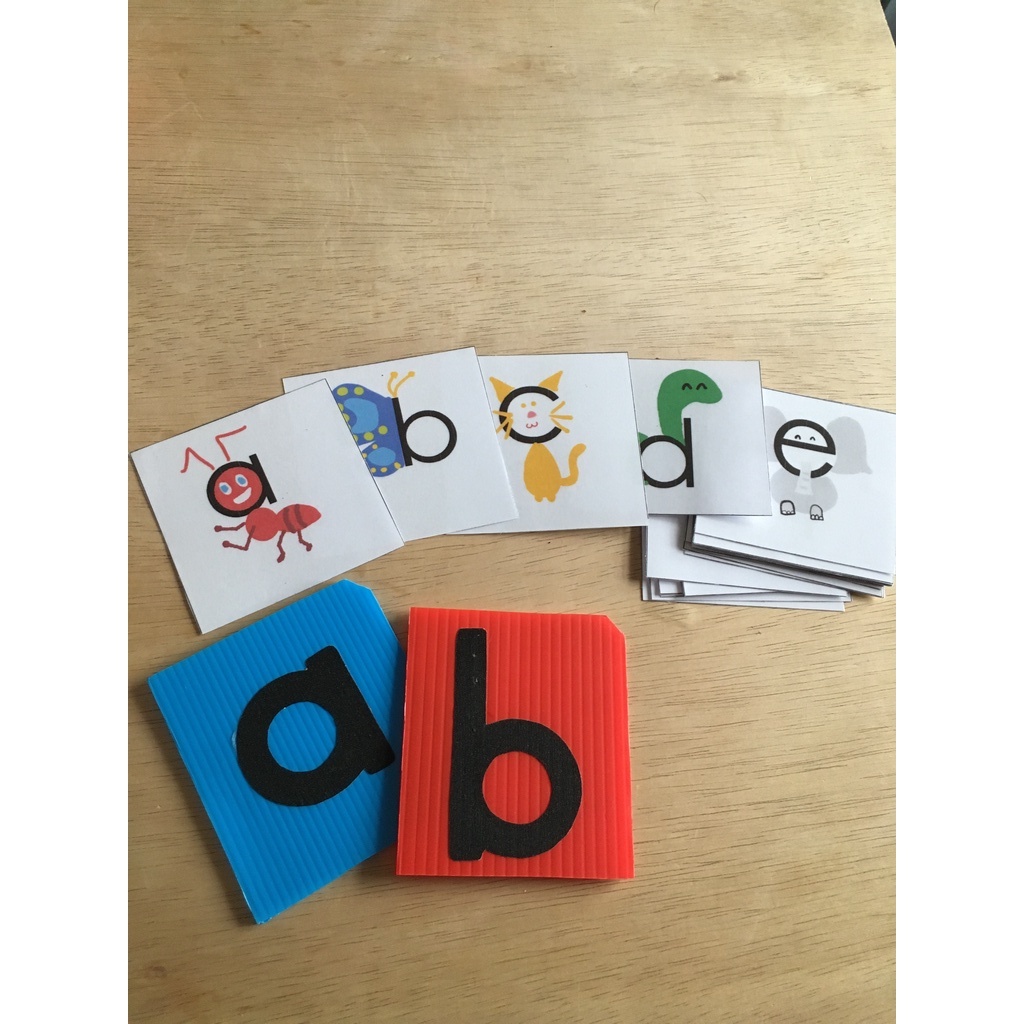 Montessori phonic beginning sounds with cute pictures (laminated card ...