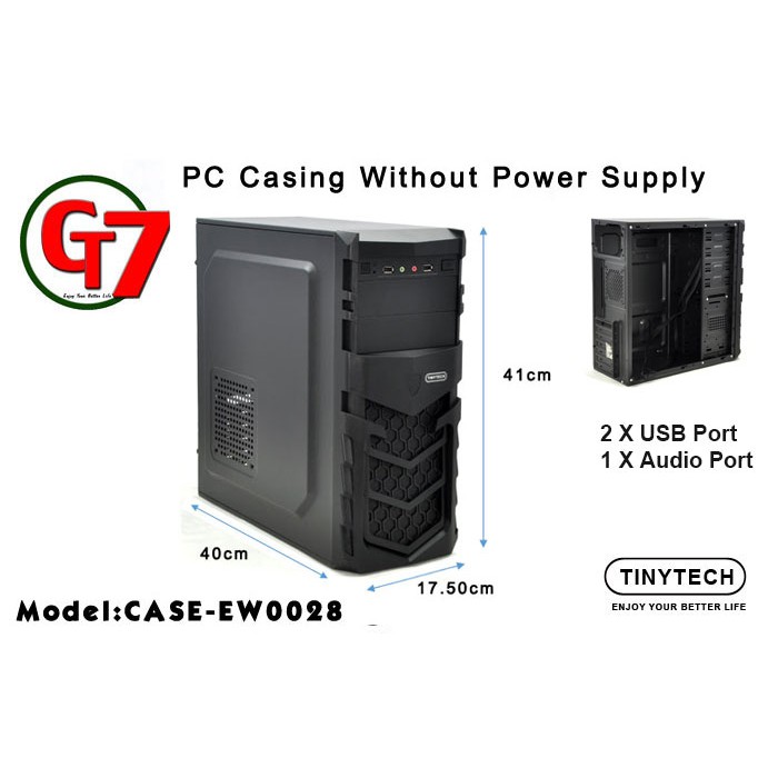TINYTECH ATX COMPUTER CASING WITHOUT POWER SUPPLY (CASE-EW0028 ...