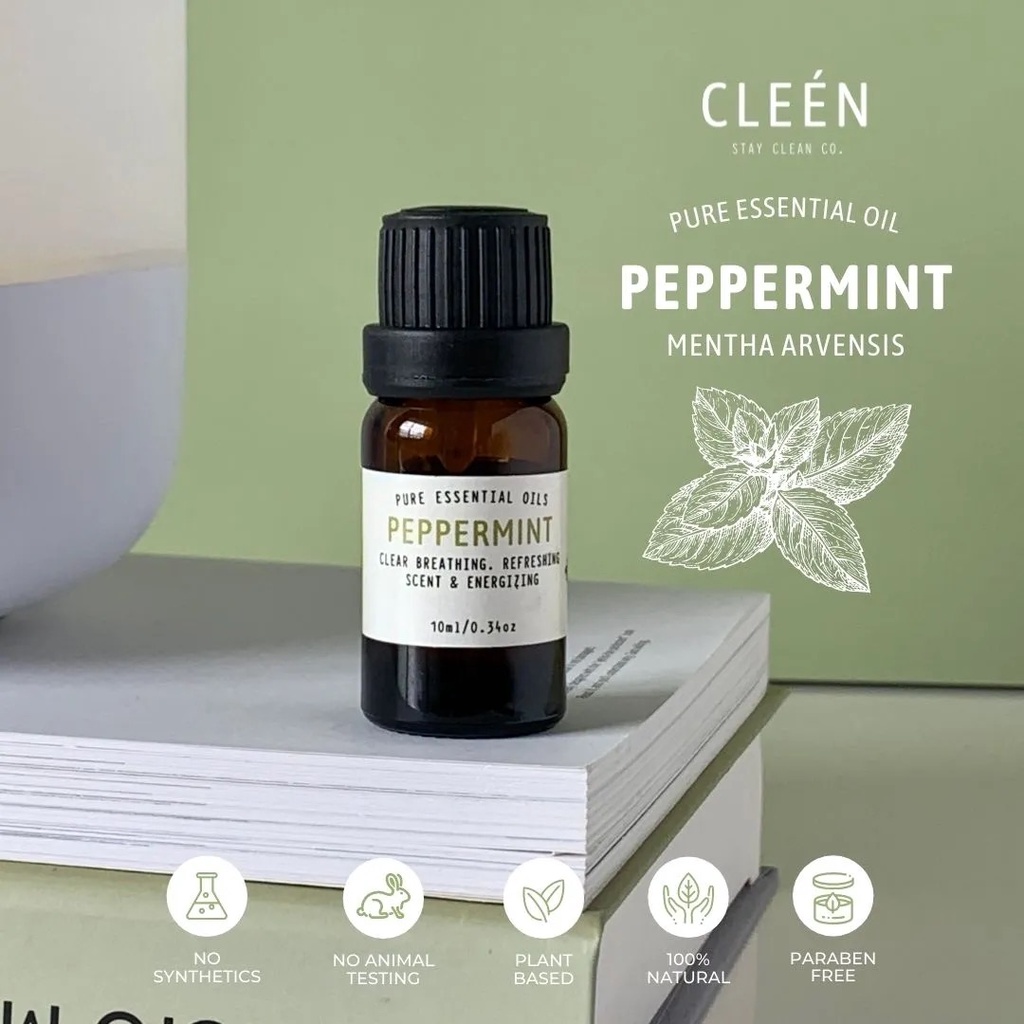 Cleen Peppermint Pure Essential Oils (10ml) | Shopee Malaysia