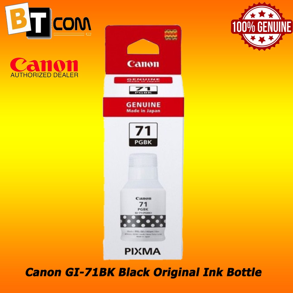 Canon GI-71 Original Ink Bottle GI-71BK, GI-71C, GI-71M, GI-71Y ...