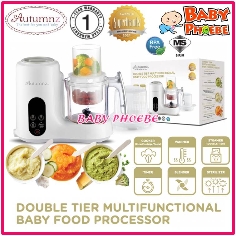 Autumnz Double Tier Multifunctional Baby Food Processor / 8in1 Food ...