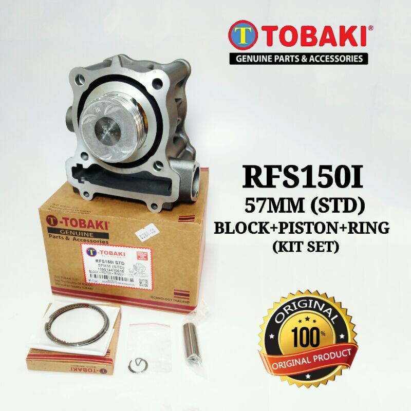RFS150I BLOCK 57MM(STD) KIT SET 100% ORIGINAL BRAND TOBAKI | Shopee ...