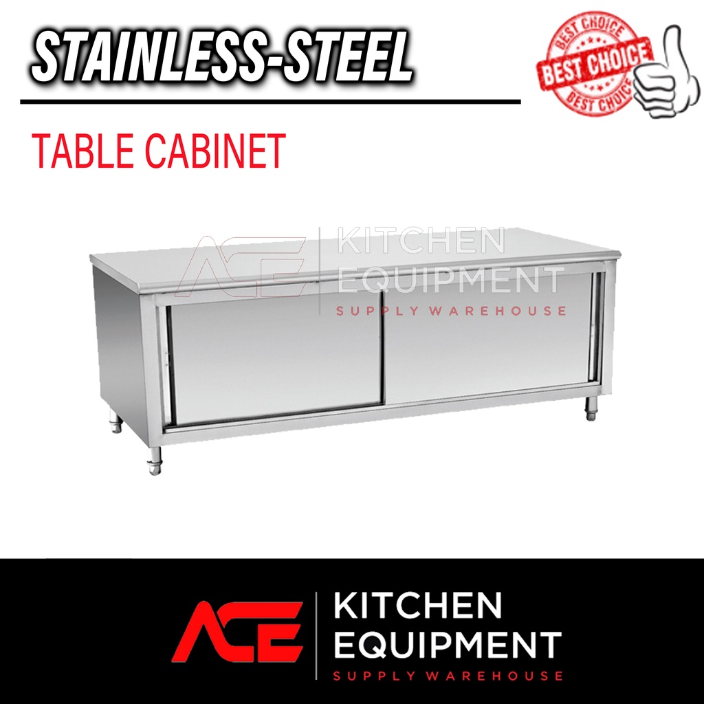 Stainless steel workbench Kitchen Cabinet Kitchen Commercial Table Work ...