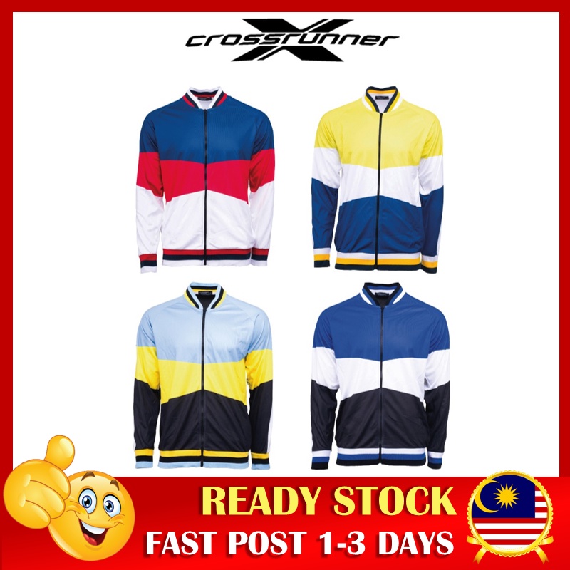 CROSSRUNNER Unisex Lifestyle Jacket - Navy / Daisy / Light Blue / Royal ...