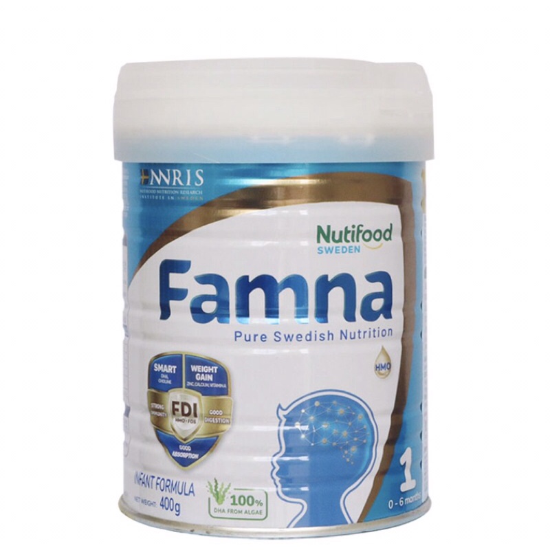 NUTI FAMNA PREMIUM MILK POWDER 1 FOR KIDS 0-6 MONTHS OLD LON 400G ...