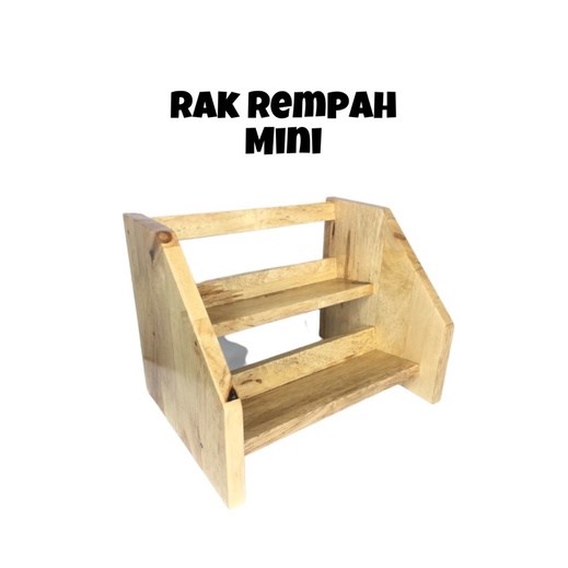 Rak Rempah Kayu Tangga Rempah Spice Rack Spice Stage Wood Rack Spice ...