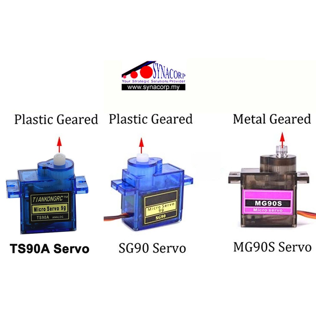 SG90 MG90 TS90A Bracket Tower Pro Micro Servo Motor 180d MG90s SG90s TS90 for Microbit / Arduino ...