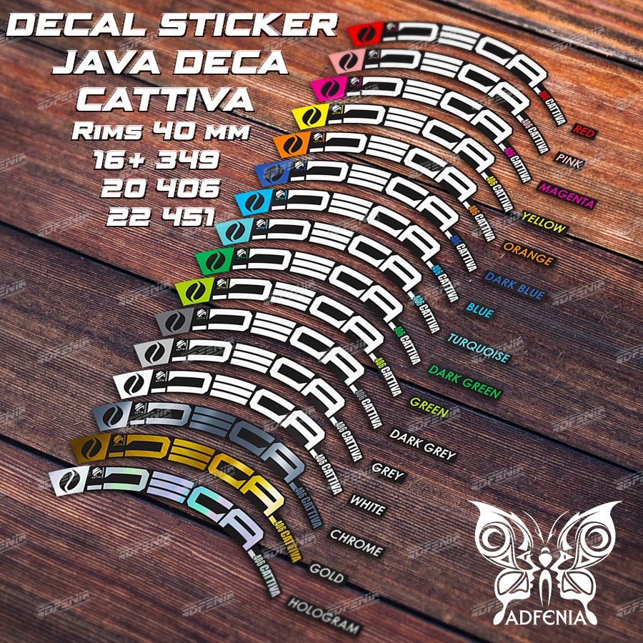 Rims Java Deca Cattiva Bmx Folding Bike Decal Sticker | Shopee Malaysia