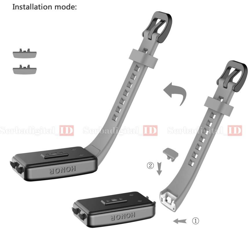 Silicone ap / Watch Strap / Rubber ap for Honor Band 6 7E7 | Shopee ...