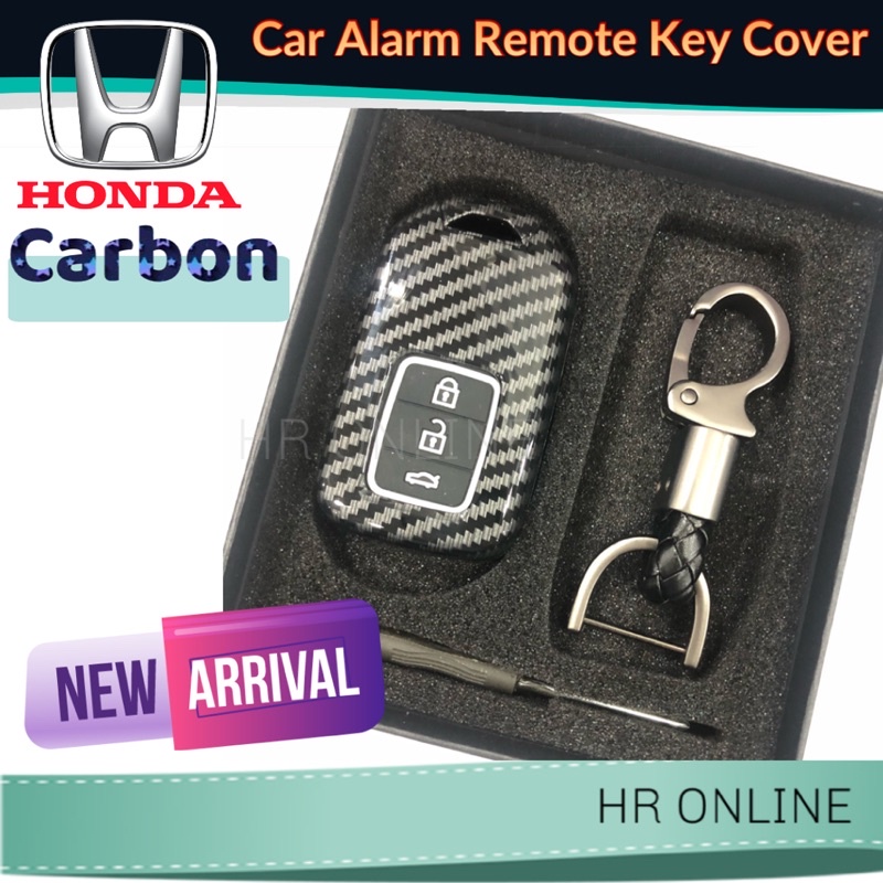 Honda Remote Control Cover Carbon Car Key Cover with Hook Material ABS ...