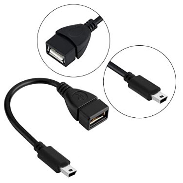 USB Cable USB Type A Female to Mini B 5pin Male L Angle | Shopee Malaysia