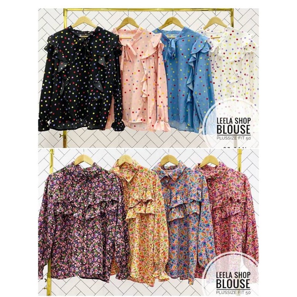 🌸🌸PLUSSIZE FLORAL BLOUSE (SIZE 48-50)/BLOUSE BUNGA SIZE BESAR🌺🌺 ...