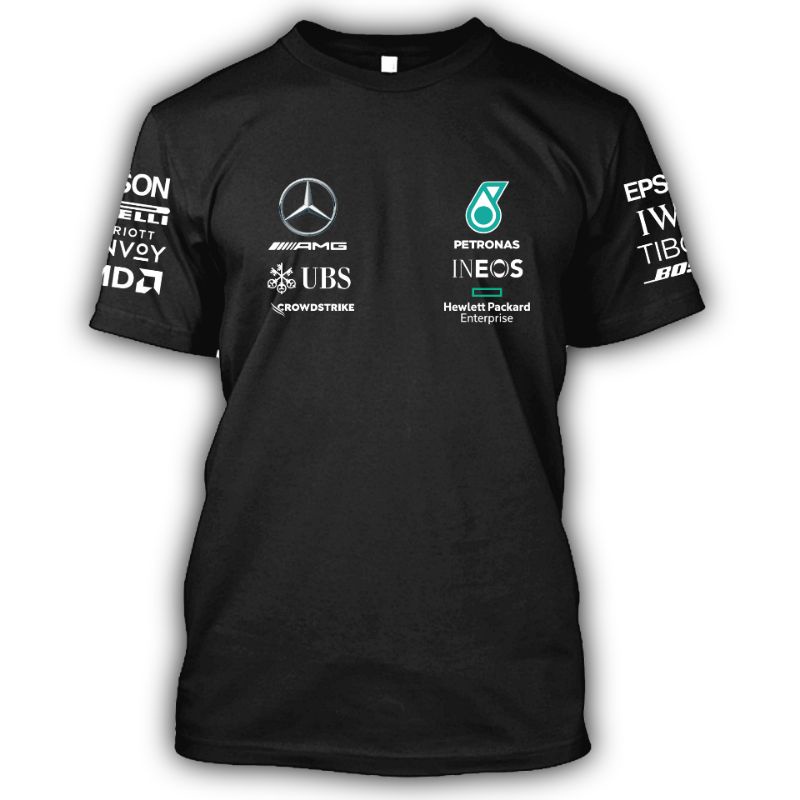Petro AMG MercedeZ BENZ F1 Logo Team Driver Men BAJU LELAKI SEPANG ...