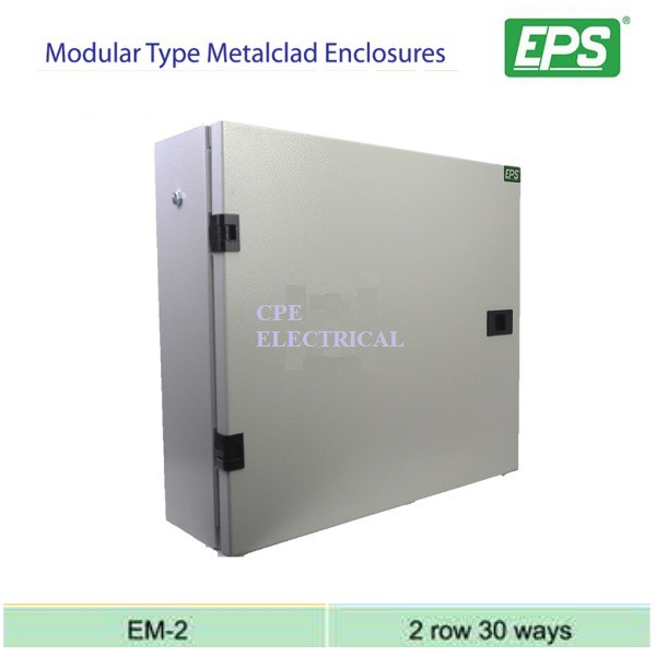 EPS EM-2 2 ROW 30 WAY METAL CLAD ENCLOSE DB BOX | Shopee Malaysia