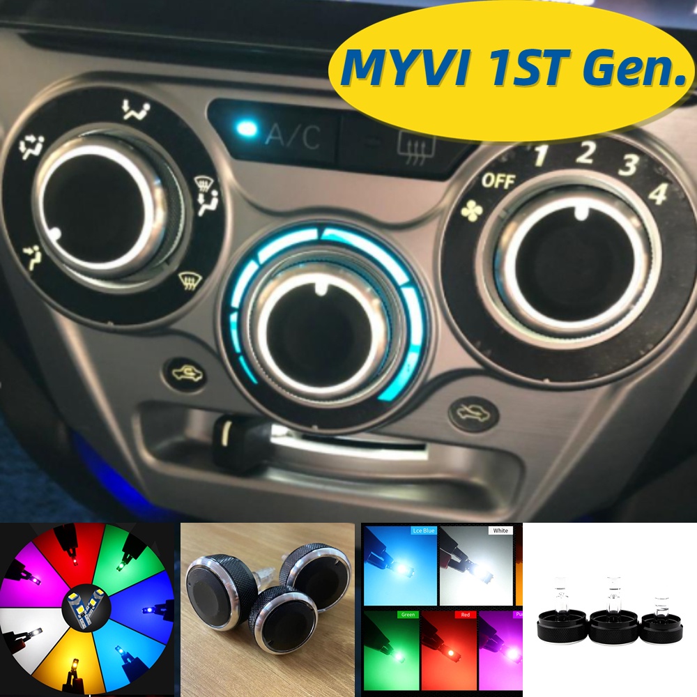 (IN STOCK) 3pcs/set Aluminium Alloy Car Air Conditioning Knob Aircond ...